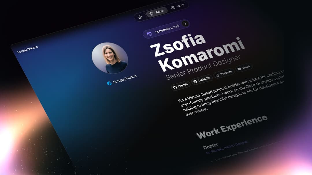 Magic Portfolio – Once UI + Next.js portfolio boilerplate